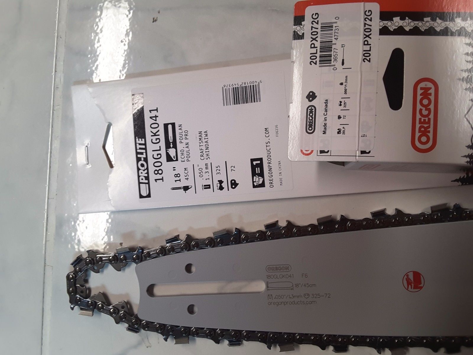 37977 / 504323 Oregon Pro-lite chainsaw bar + Pro chain 20" combo ...