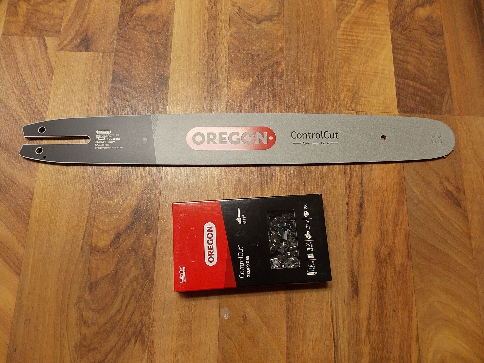 18" Oregon guide bar + BPX chain combo for Stihl 025, MS250, MS251, sa ...